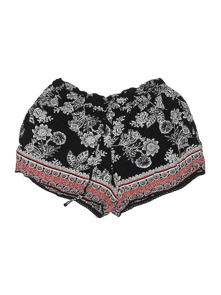 Angie 100% Rayon Paisley Black Shorts Size S - 44% off | ThredUp