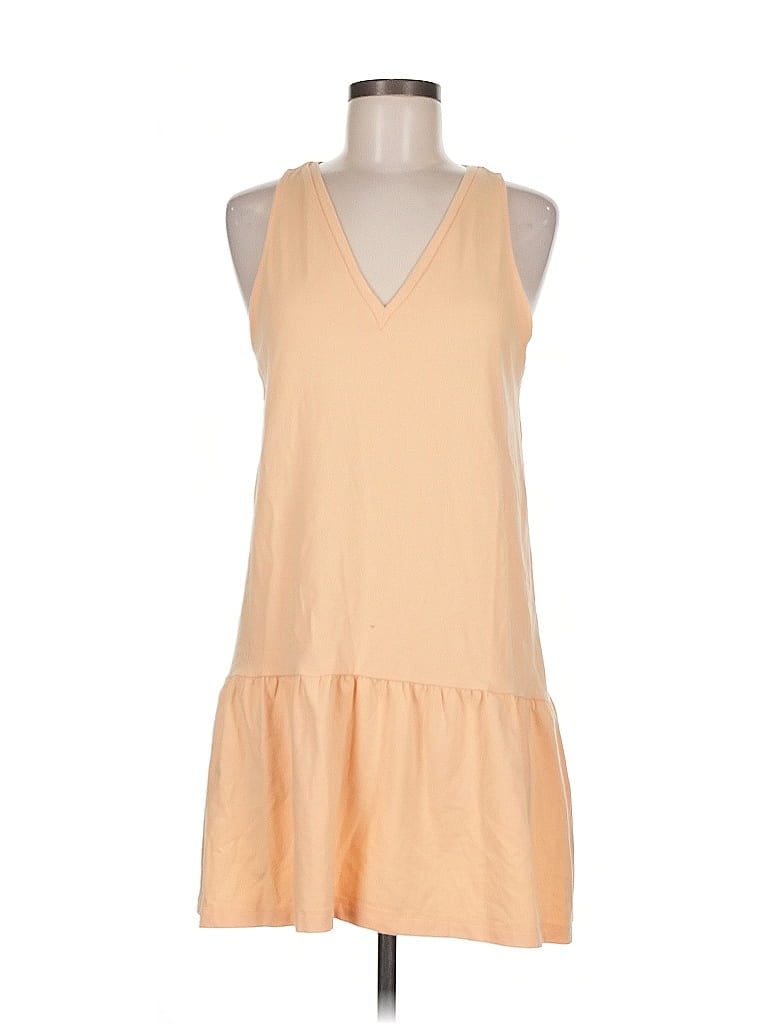 A New Day Solid Tan Casual Dress Size M - 43% off | ThredUp