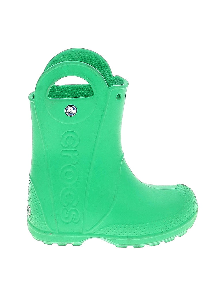 Crocs Green Rain Boots Size 9 (kids) - 19% off | ThredUp