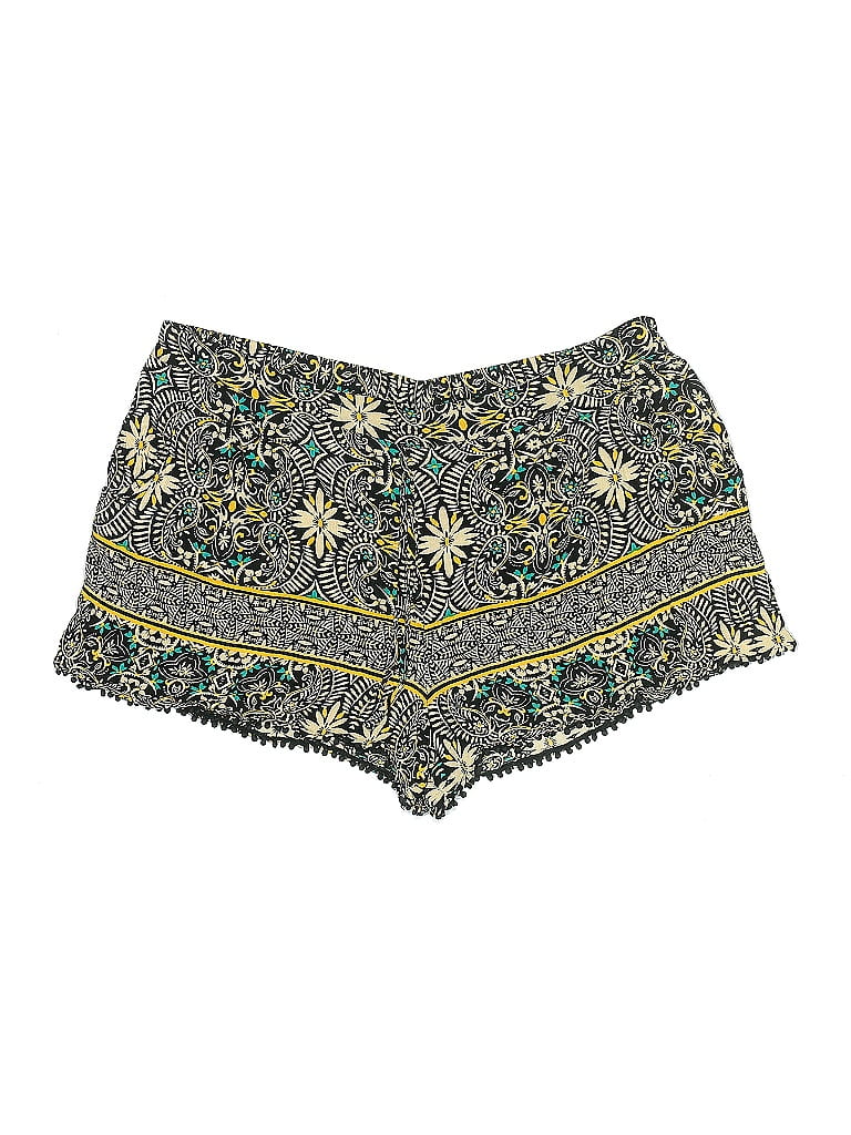 Xhilaration 100% Rayon Paisley Green Shorts Size XL - 15% off | ThredUp