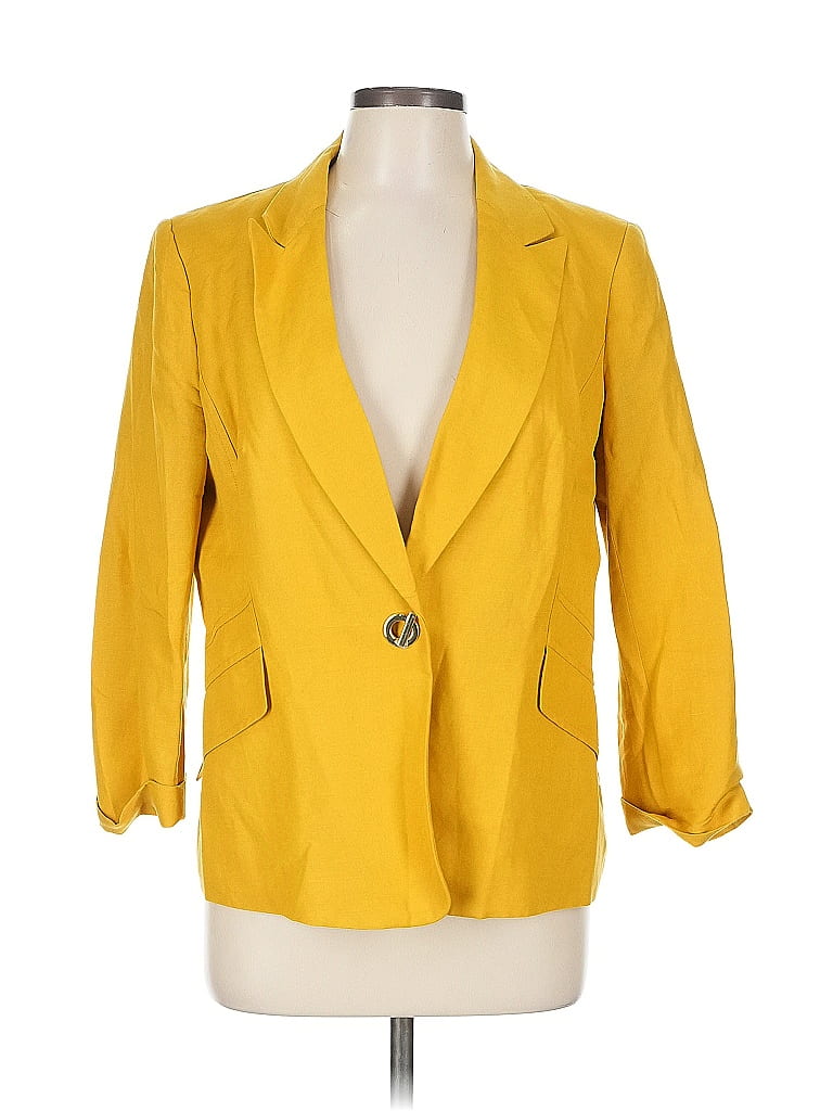 Kasper Yellow Blazer Size 12 - 75% off | ThredUp
