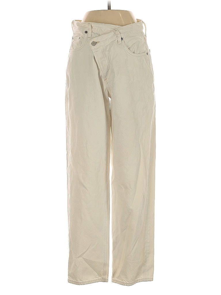 AGOLDE Ivory White Jeans Size 25 waist - 71% off | ThredUp