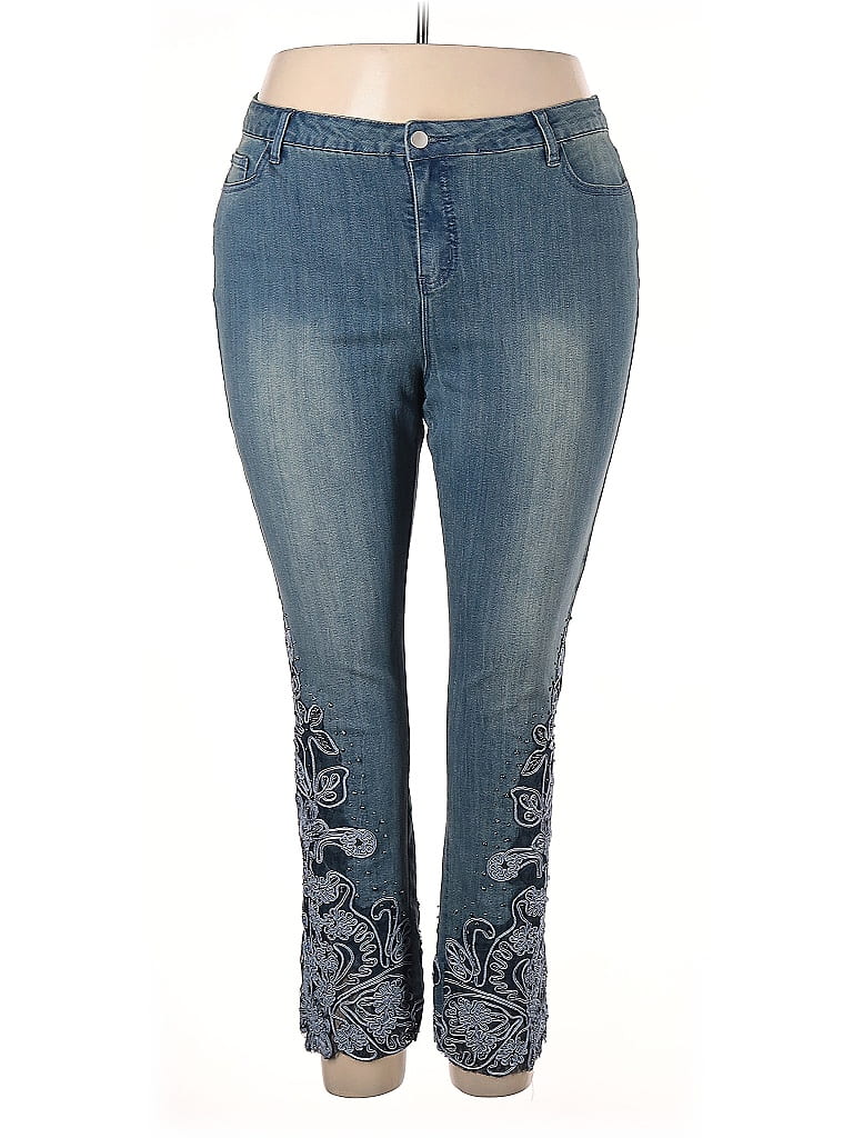 Soft Surroundings Paisley Blue Jeans Size 18 - 63% off | ThredUp