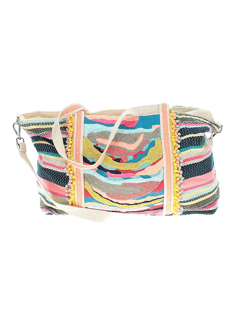 America & Beyond Stripes White Blue Satchel One size - 59% off | ThredUp