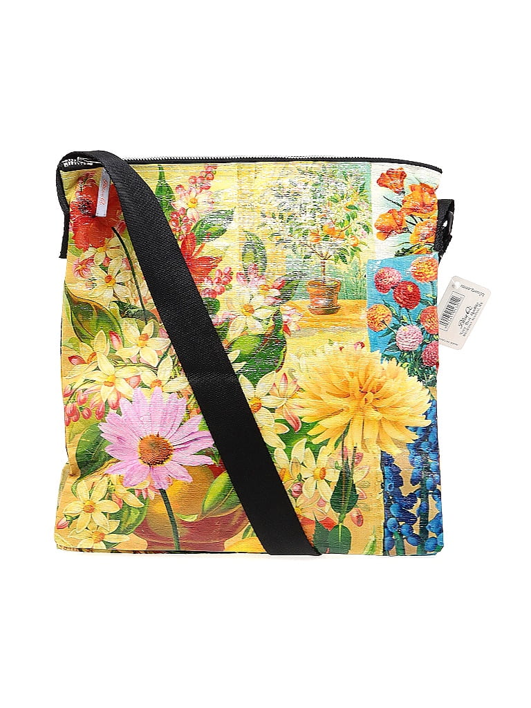 Blue Q Floral Yellow Crossbody Bag One size - 56% off | ThredUp
