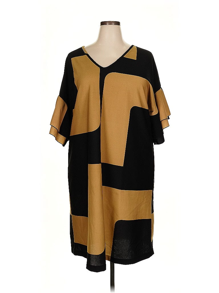 Ashley Stewart Color Block Brown Casual Dress Size 22 - 24 Plus - 17% ...