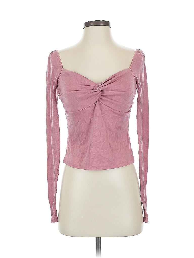 Elodie Pink Long Sleeve Top Size S - 62% off | ThredUp