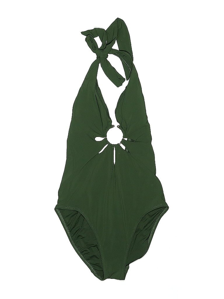 Robin Piccone Solid Green One Piece Swimsuit Size 4 - 73% off | ThredUp