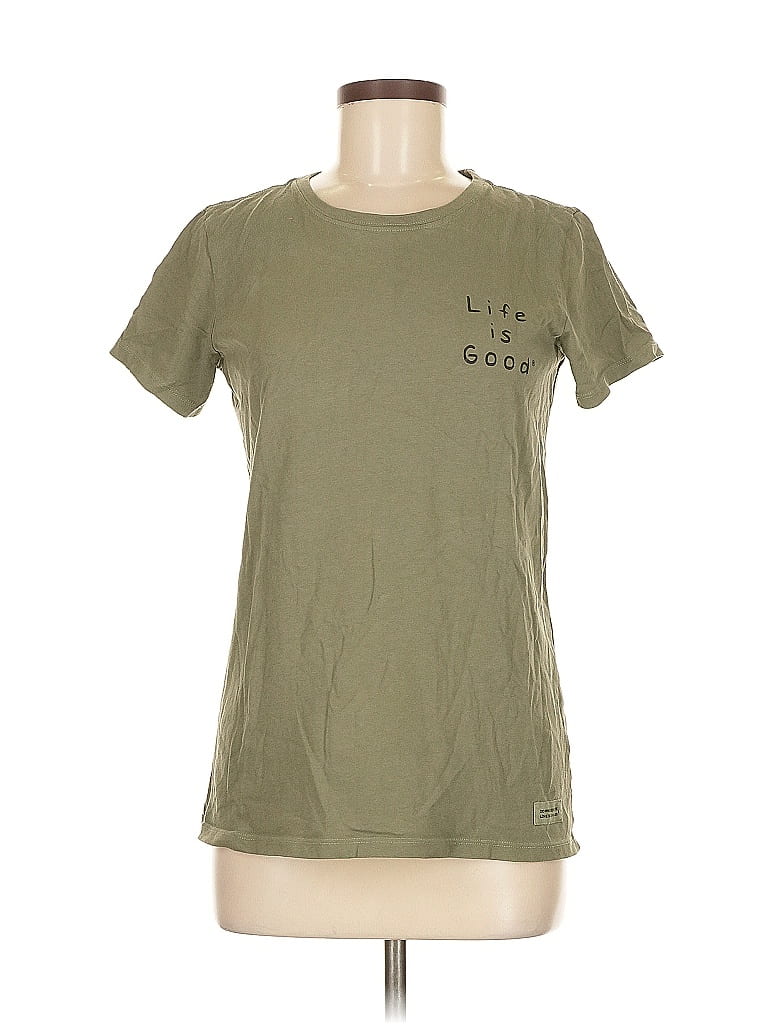 Life Is Good 100% Cotton Green Short Sleeve T-Shirt Size M - 43% off ...