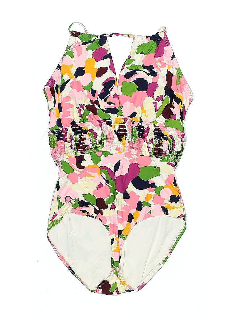 Anne Cole Floral Ivory One Piece Swimsuit Size 6 - 61% off | ThredUp