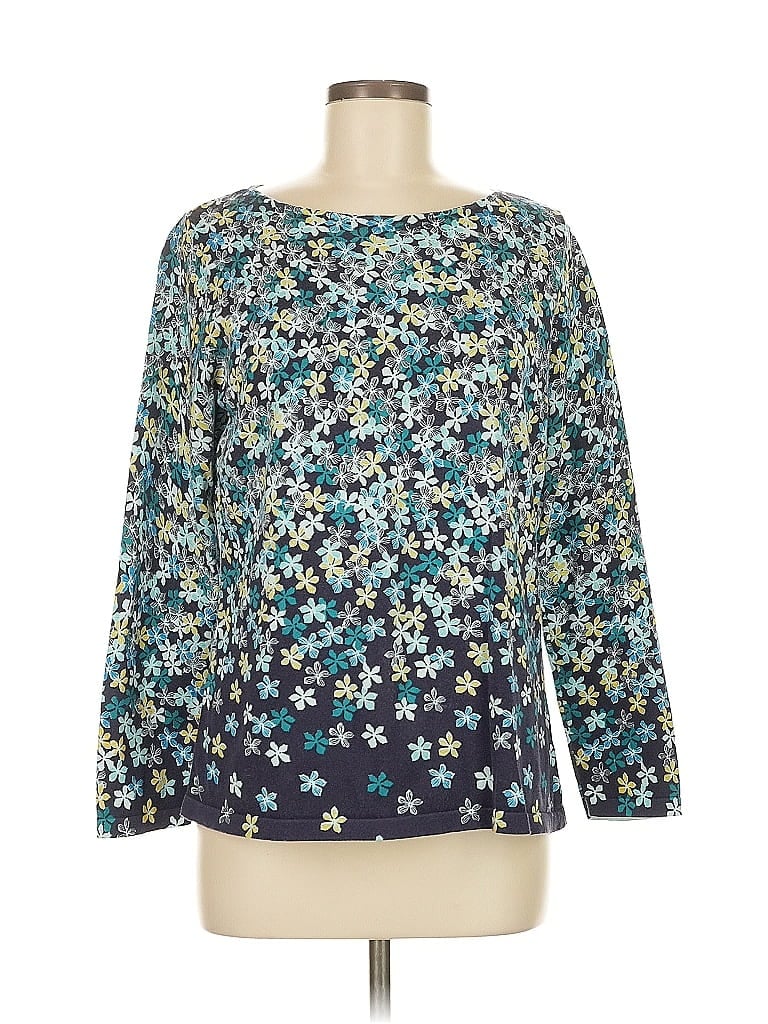 Talbots Outlet 100% Cotton Teal 3/4 Sleeve Blouse Size M - 44% off ...