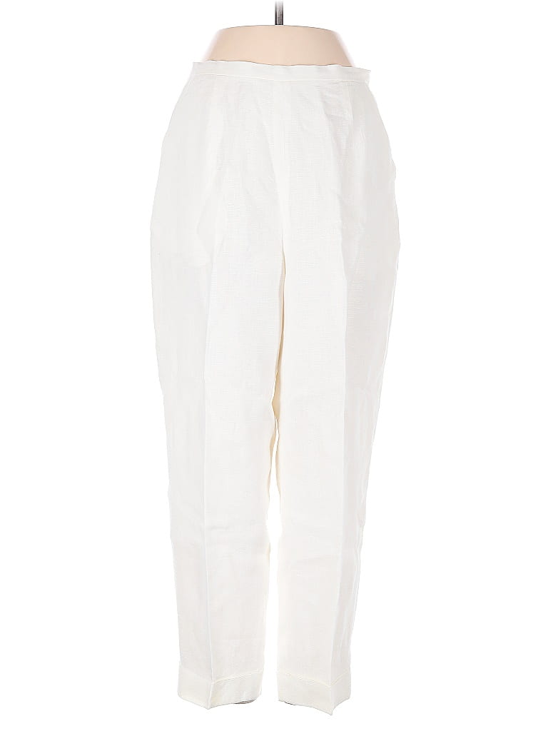 Valerie Stevens 100% Linen Ivory Linen Pants Size 4 - 56% off | ThredUp