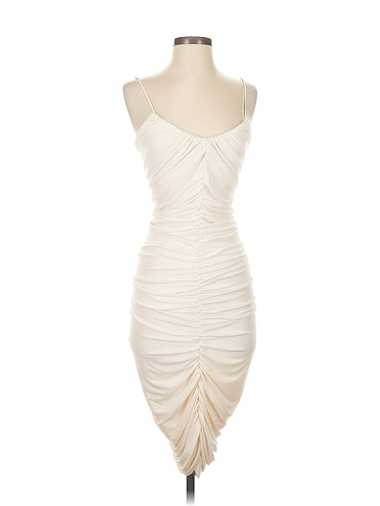Halston Heritage Ivory Cocktail Dress Size XS - 76% off | ThredUp