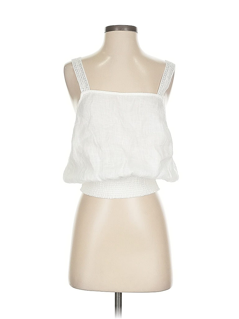 J by Joie 100% Linen White Sleeveless Blouse Size S - 69% off | ThredUp
