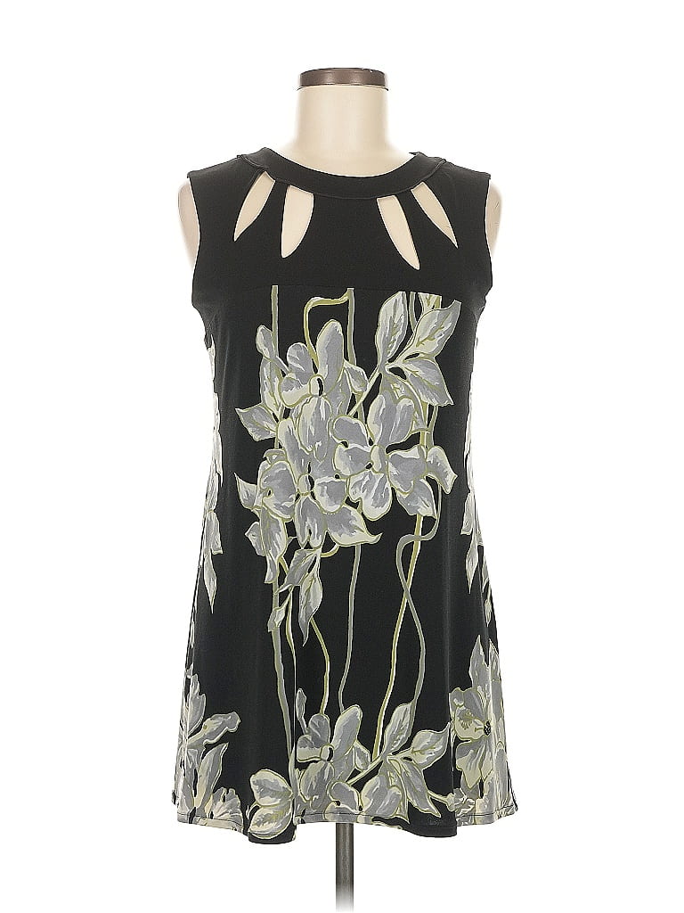 Eva Varro Graphic Gray Black Cocktail Dress Size M - 73% off | ThredUp