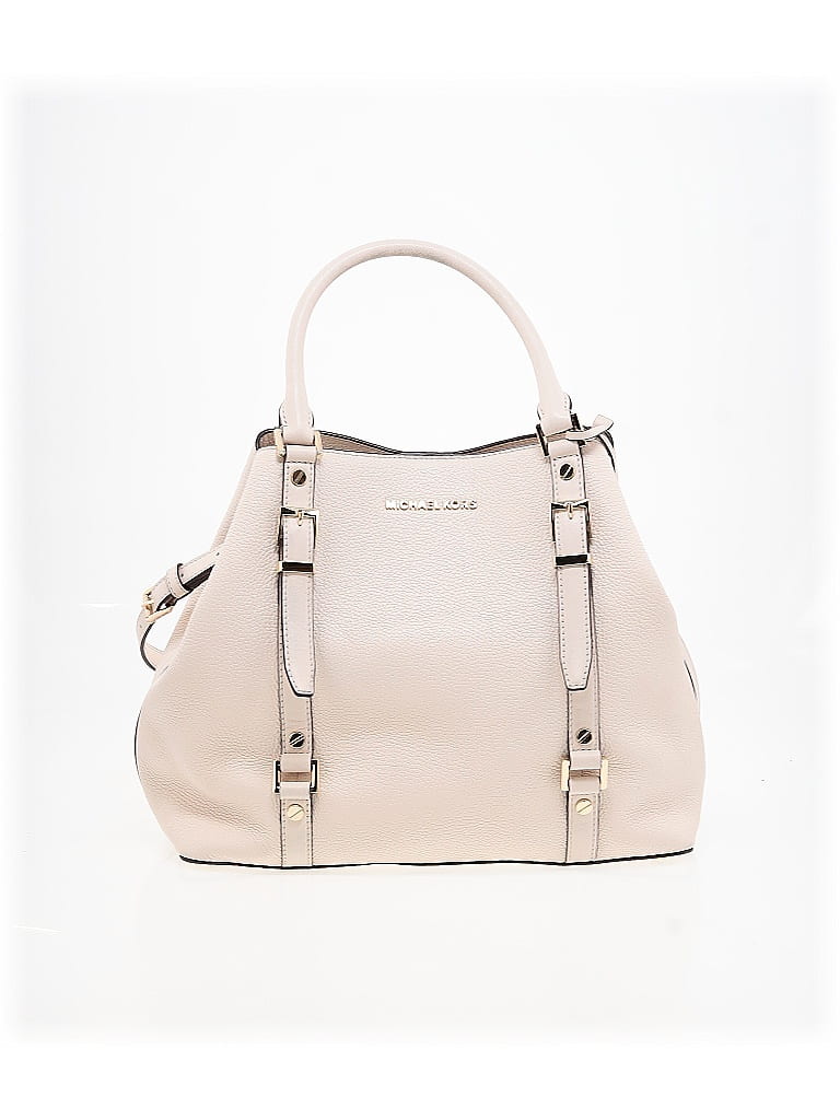 Michael Michael Kors Solid Ivory Leather Satchel One Size 70 Off