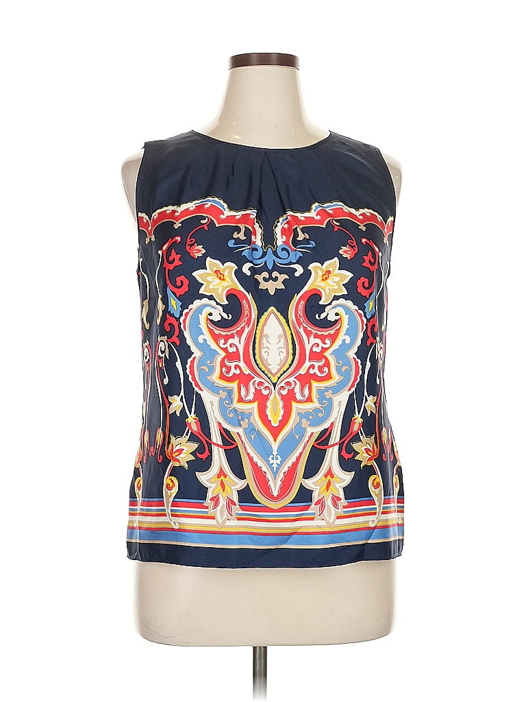 Talbots 100% Silk Blue Sleeveless Silk Top Size 14 - 73% off | ThredUp