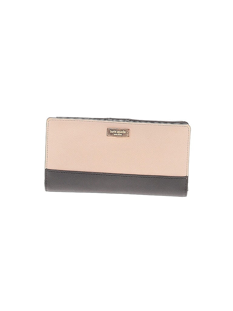 Kate Spade New York 100% Leather Gray Tan Leather Wallet One size - 71% ...