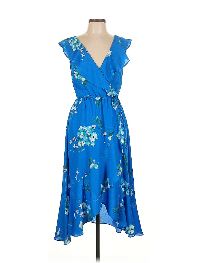 Socialite 100% Polyester Blue Cocktail Dress Size L - 47% off | ThredUp
