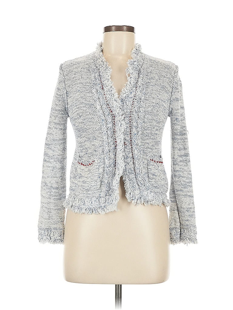 Angel of the North Tweed Blue Cardigan Size M - 65% off | ThredUp
