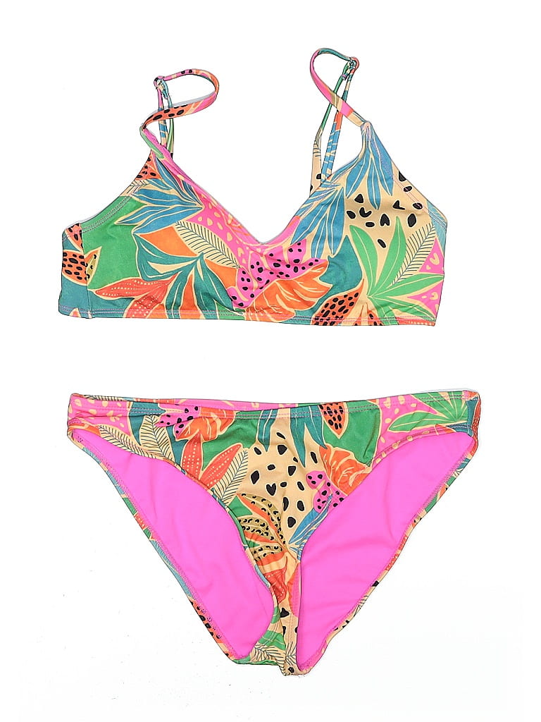 Hurley Print Pink Two Piece Swimsuit Size M - 64% off | ThredUp