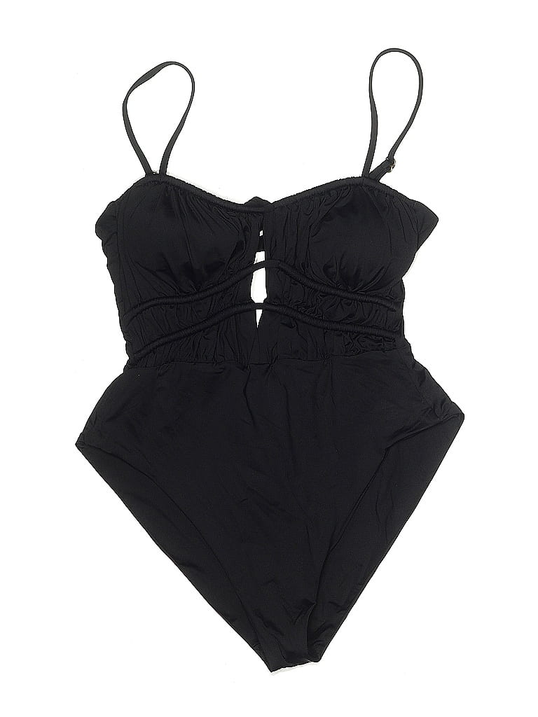Becca Solid Black One Piece Swimsuit Size L - 49% off | ThredUp