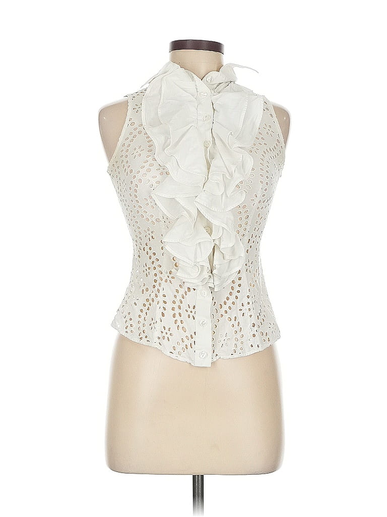 Anne Fontaine Ivory Sleeveless Blouse Size EU (FR) 38 / US 6 - 80% off ...