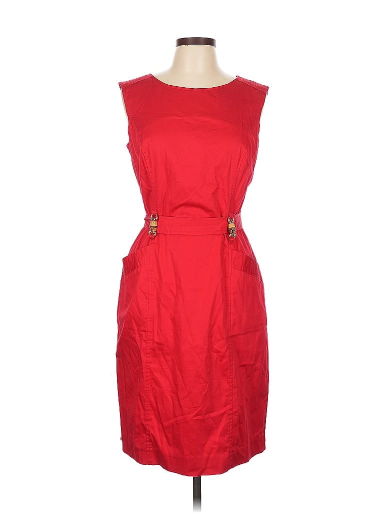 Ellen Tracy Solid Red Cocktail Dress Size 10 - 75% off | ThredUp