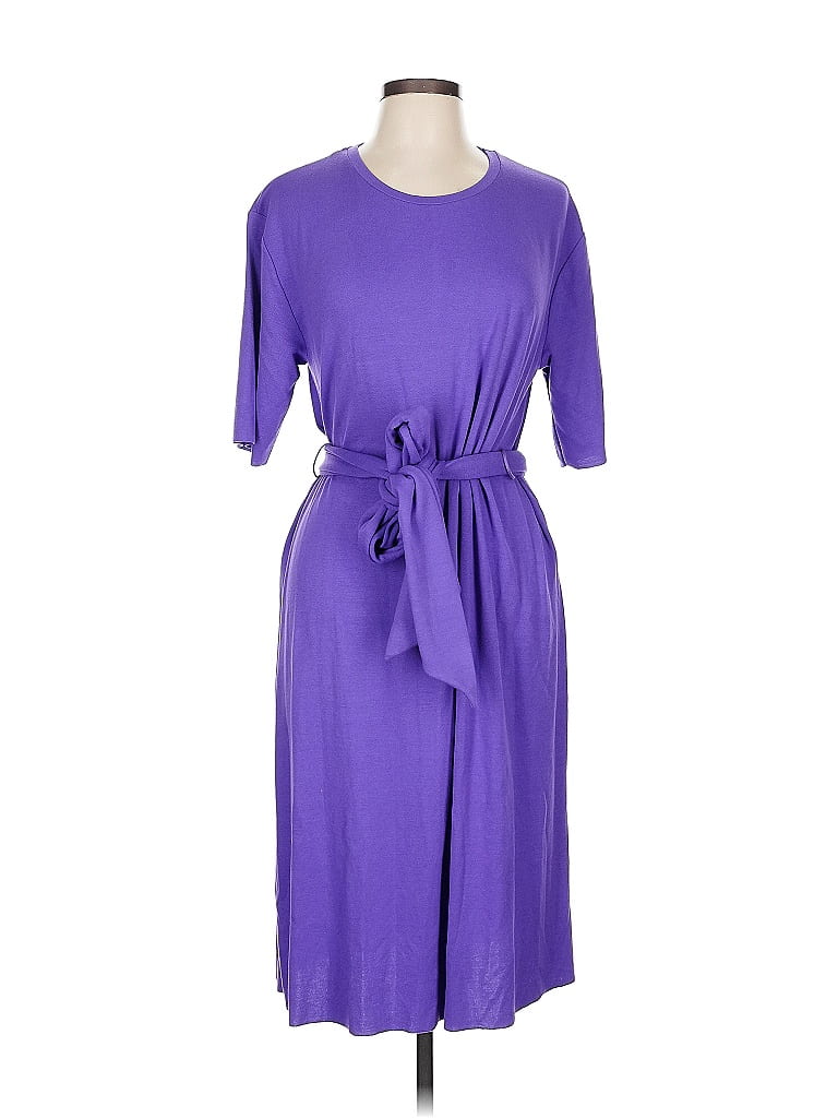 Zara W&B Collection Purple Casual Dress Size L - 45% off | ThredUp