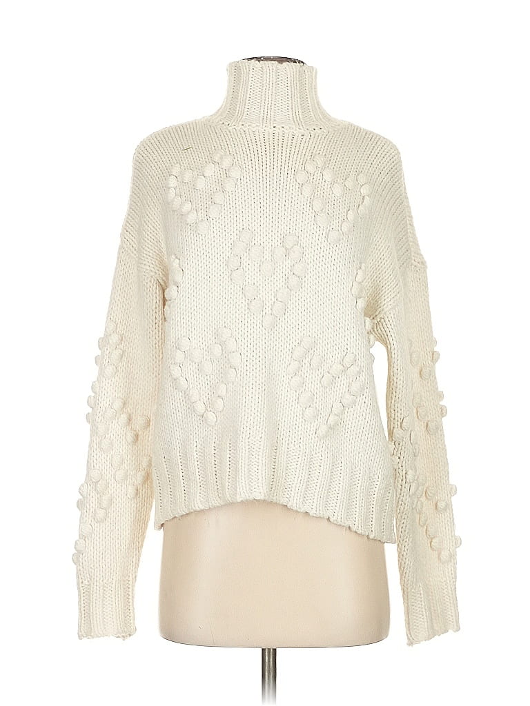 Aqua Ivory Turtleneck Sweater Size XS - 70% off | ThredUp