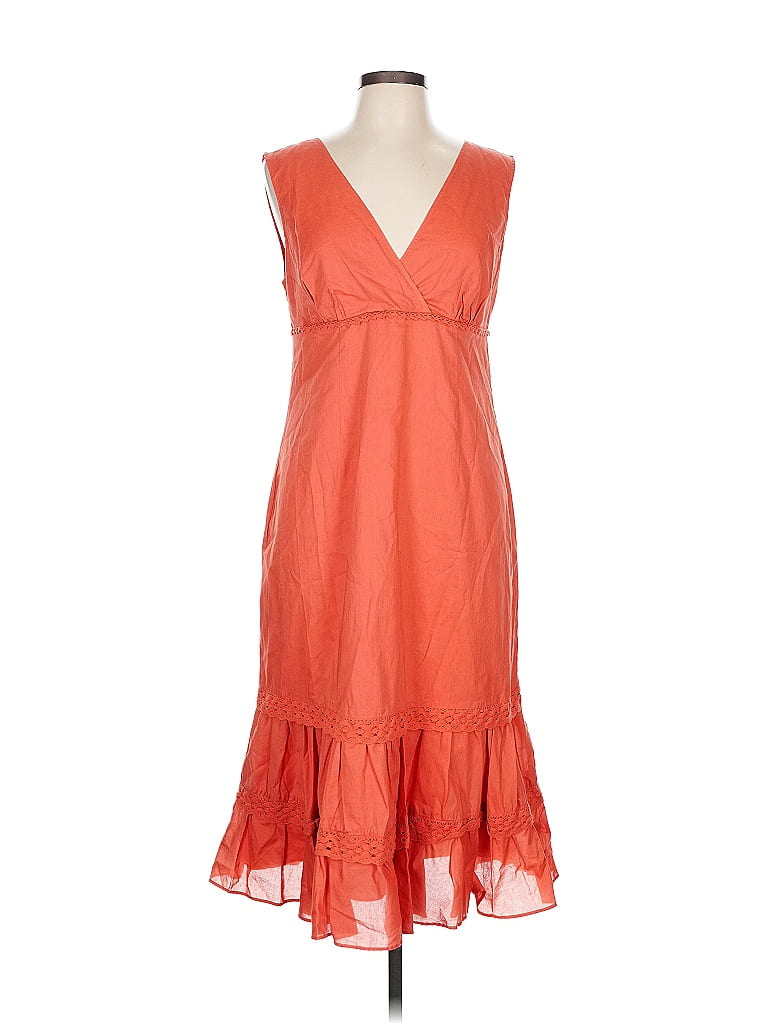 Bass 100% Cotton Orange Cocktail Dress Size 10 - 74% off | ThredUp