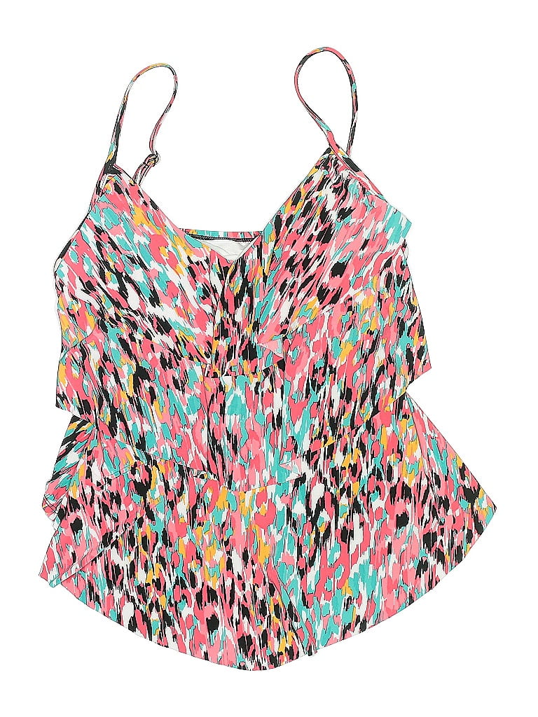 Aqua Green Print Pink Swimsuit Top Size M - 44% off | ThredUp