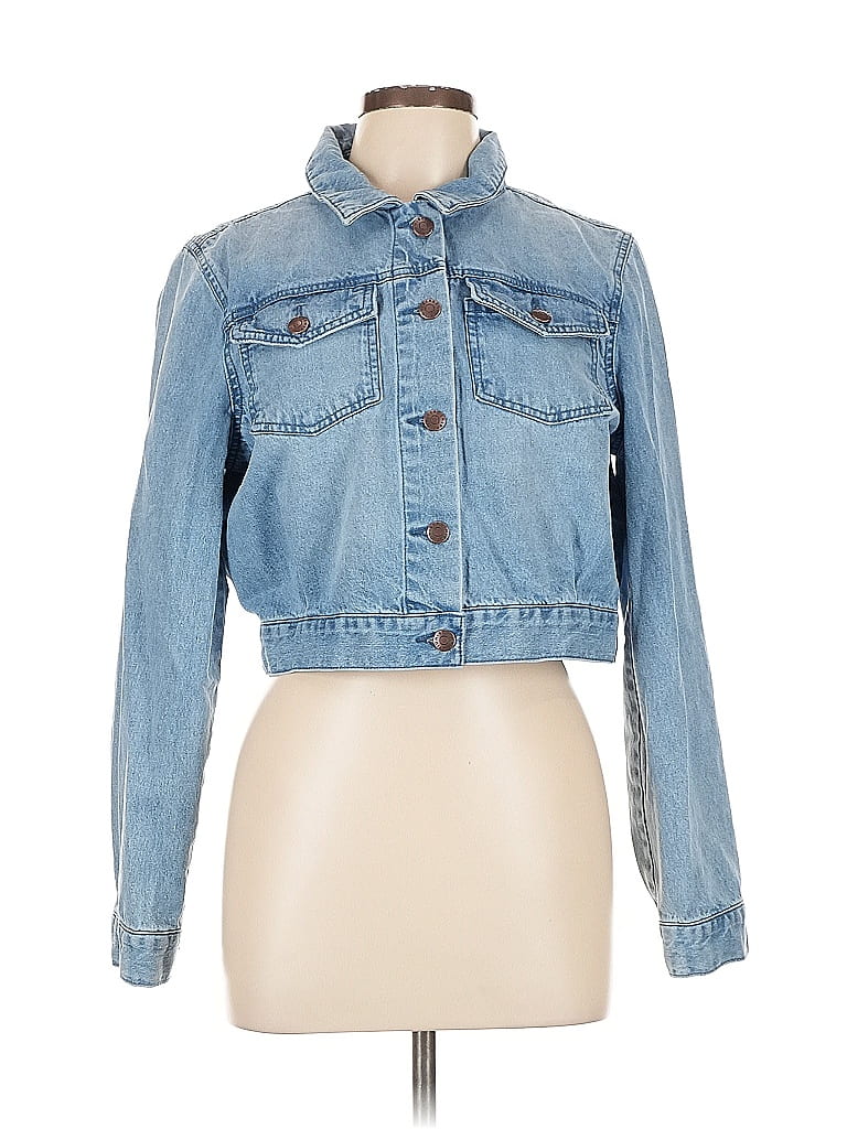 BCBGeneration 100% Cotton Blue Denim Jacket Size L - 64% off | ThredUp