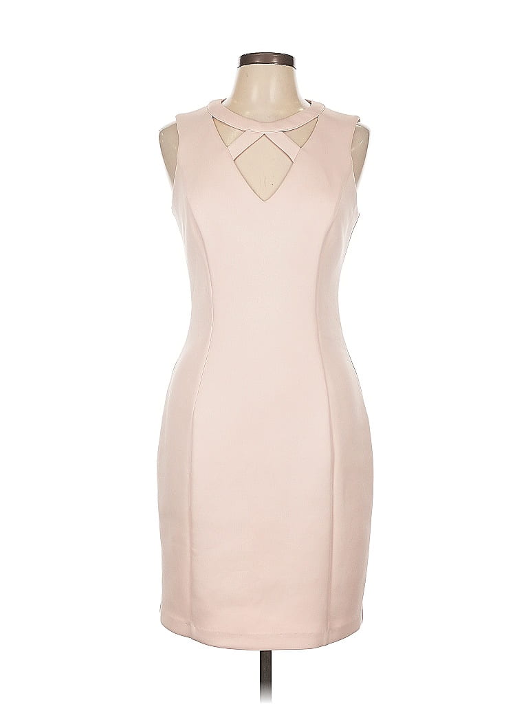 Guess Solid Tan Pink Cocktail Dress Size 12 - 70% off | ThredUp