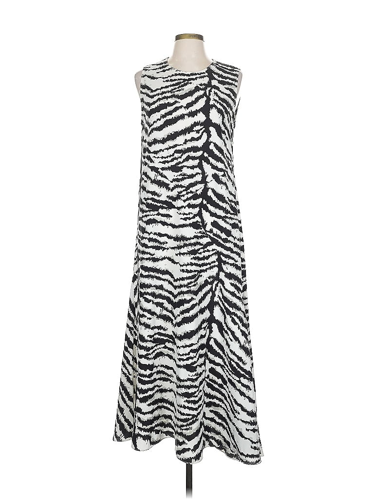 Victor Alfaro Collective Animal Print Silver Casual Dress Size L - 71% ...