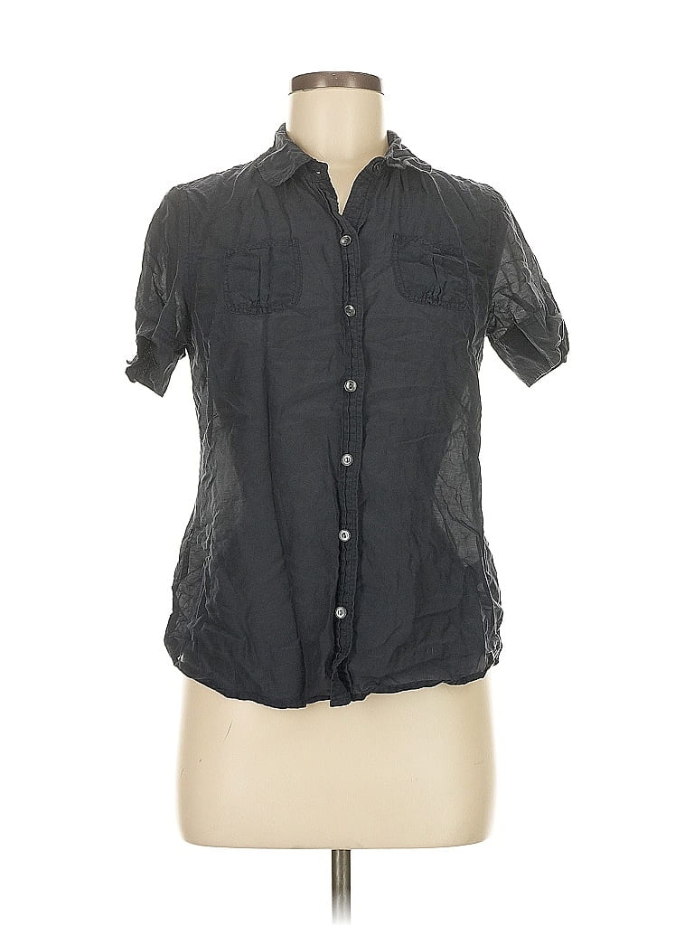 Banana Republic Gray Short Sleeve Blouse Size M - 70% off | ThredUp