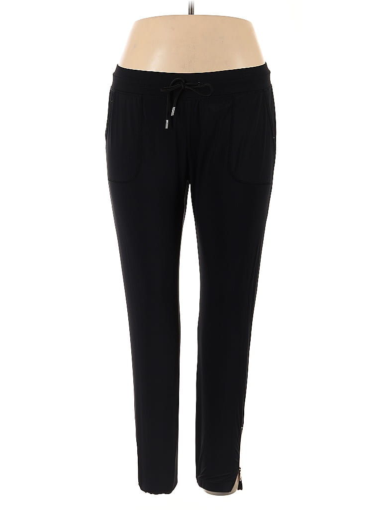 Zyia Active Solid Black Active Pants Size XL - 36% off | ThredUp