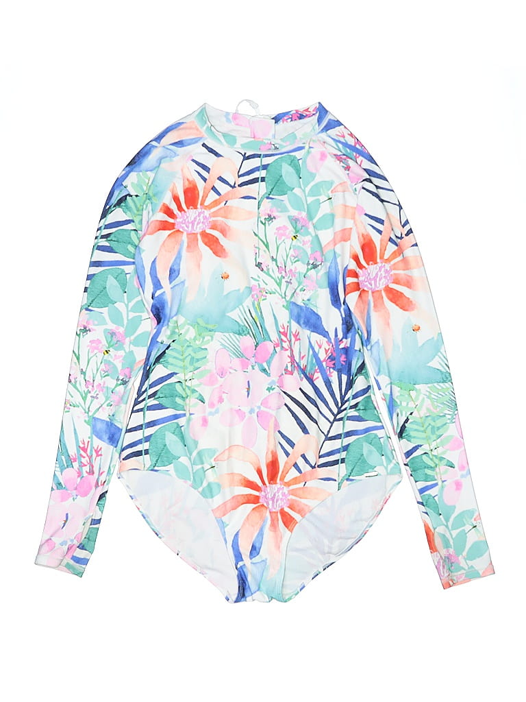 Axesea White Rash Guard Size 12 - 50% off | ThredUp