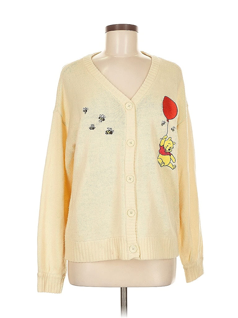 Disney 100% Acrylic Yellow Cardigan Size M - 41% off | ThredUp