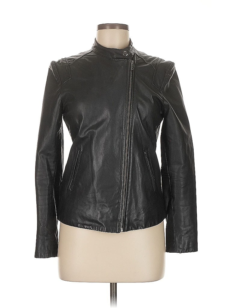 Selected Femme 100% Leather Black Leather Jacket Size EU 38 / US 8 - 68% off | ThredUp