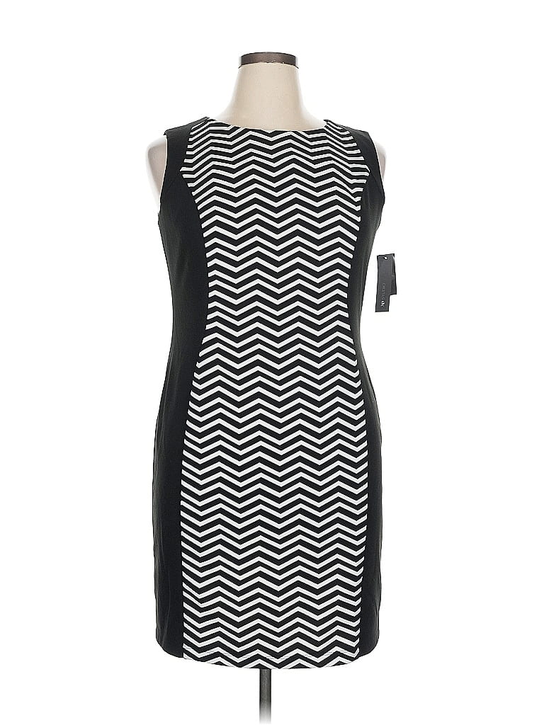 AB Studio Chevron-herringbone Black Cocktail Dress Size 14 - 31% off ...