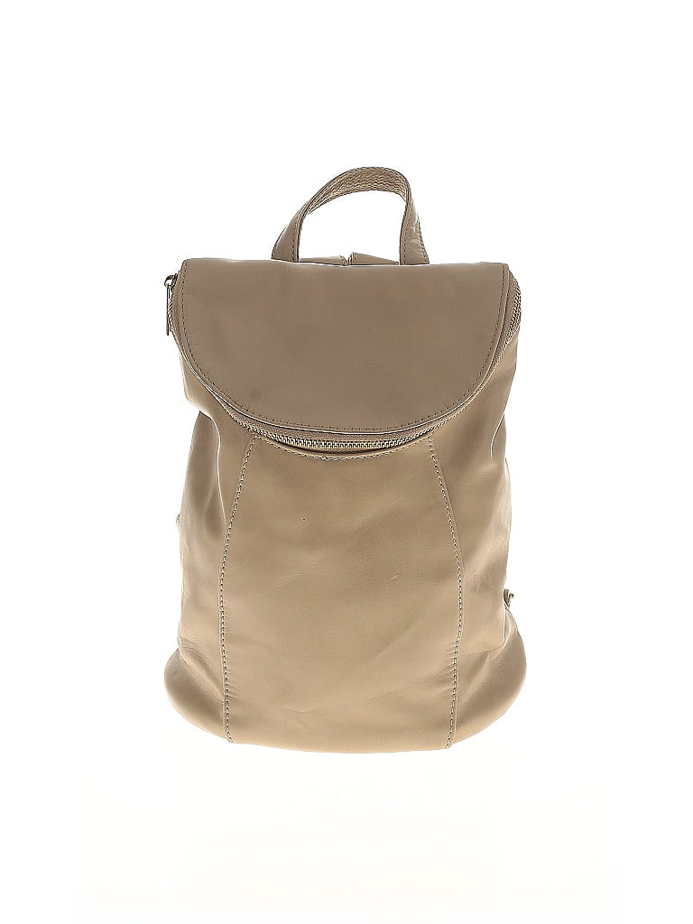 Joy Susan Tan Leather Backpack One size - 50% off | ThredUp