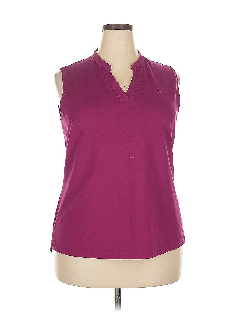 Mofiz Burgundy Sleeveless Blouse Size 2X - 60% off | ThredUp