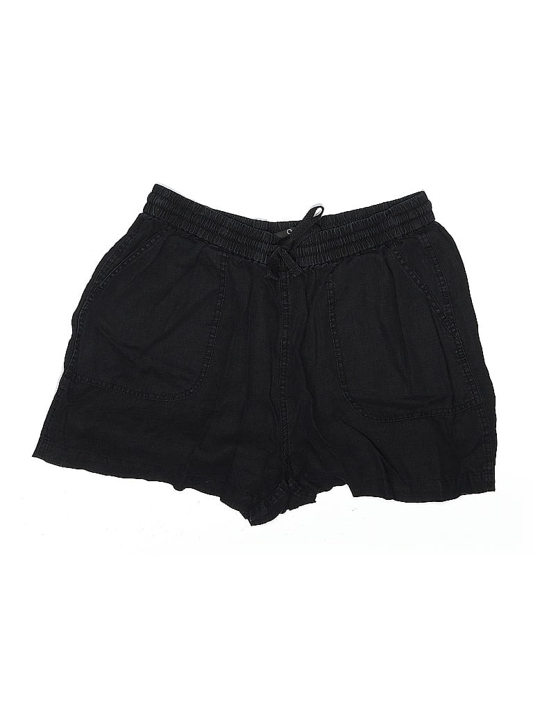 Quince 100% Organic Linen Solid Black Shorts Size L - 55% off | ThredUp