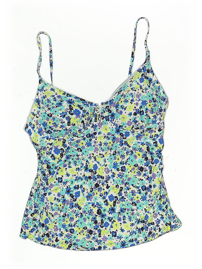 Anne Cole Floral Blue Swimsuit Top Size XL - 60% off | ThredUp