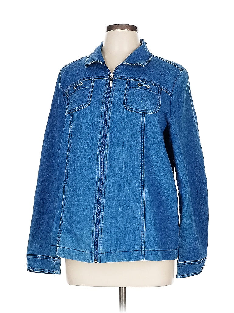 Studio Works Blue Denim Jacket Size L - 52% off | ThredUp