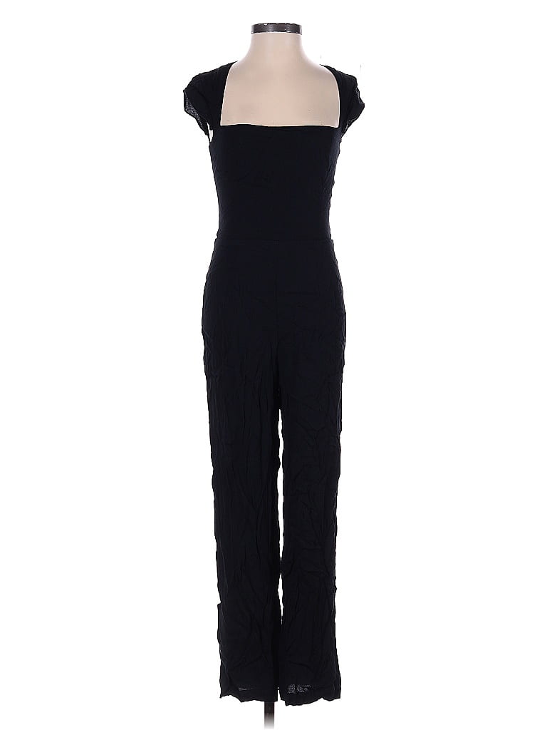 Reformation Solid Black Jumpsuit Size 0 - 61% off | ThredUp